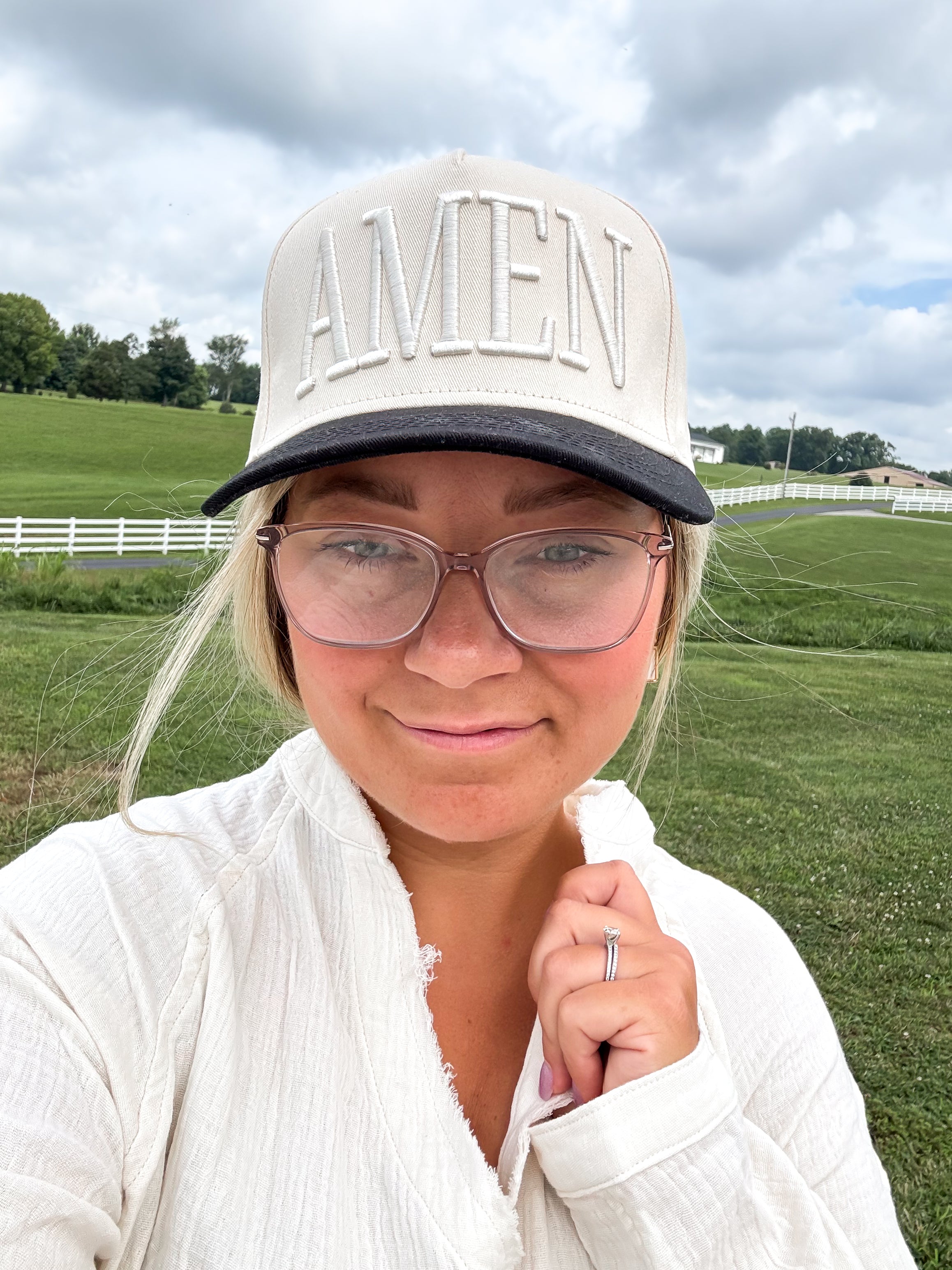 AMEN Monochromatic Vintage Trucker Hat – Fields of Faith Company